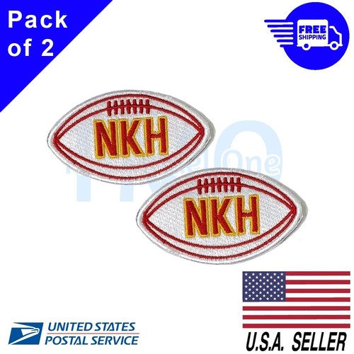 Pack of 2 NKH Kansas City Chief Patch Embroidery National Football ...