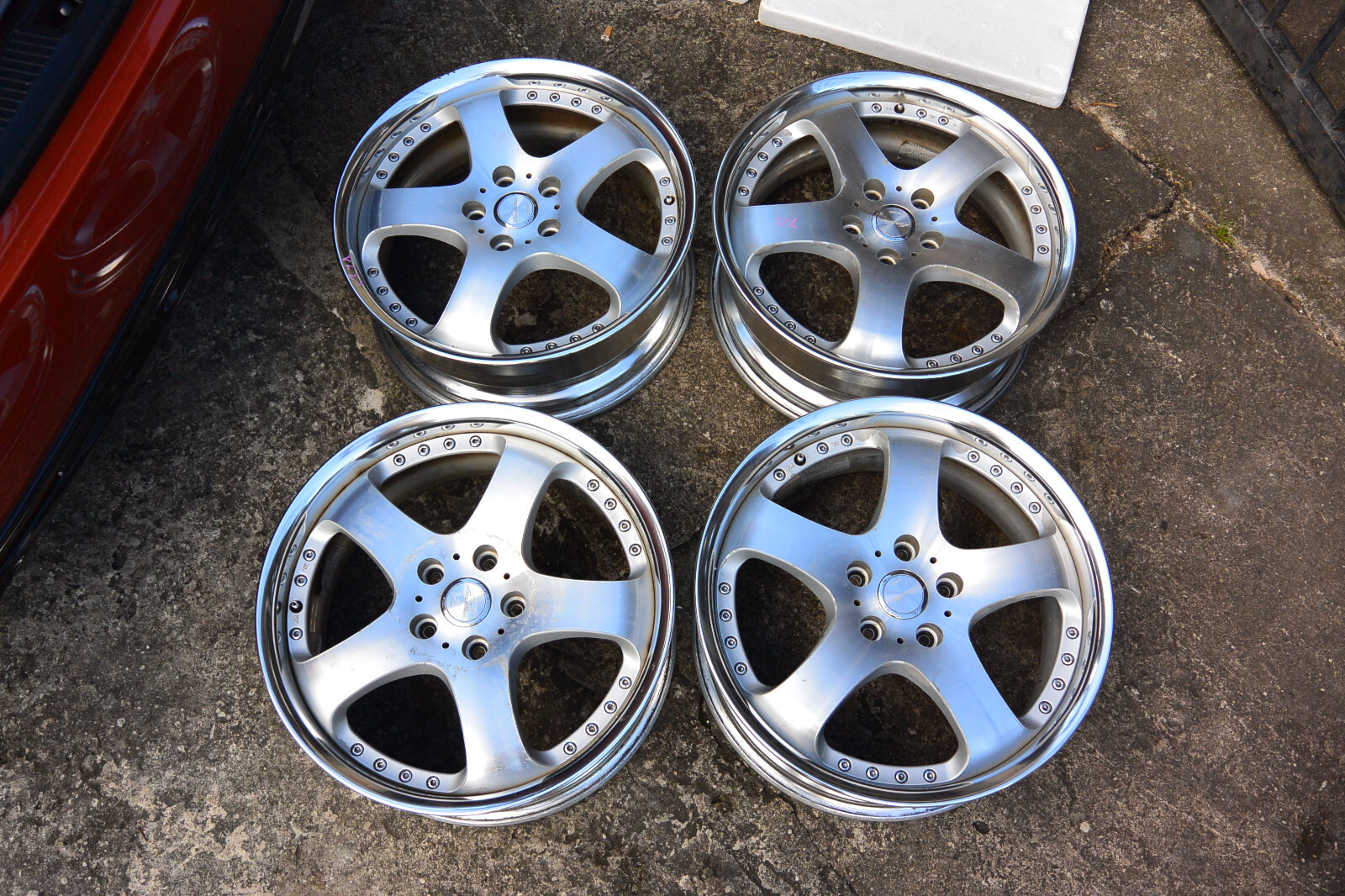 JDM 18" Work Euroline 5spoke wheels for civic alphard tsx rsx Harrier ...