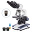 AmScope 40X-2500X Binocular LED Compound Microscope Siedentopf Head ...