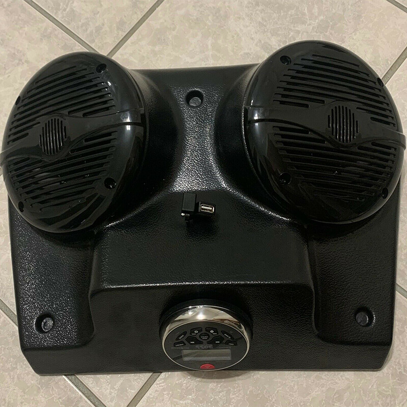 6.5'' Overhead Speaker Console Stereo Radio Cover For Golf Cart UTV ...