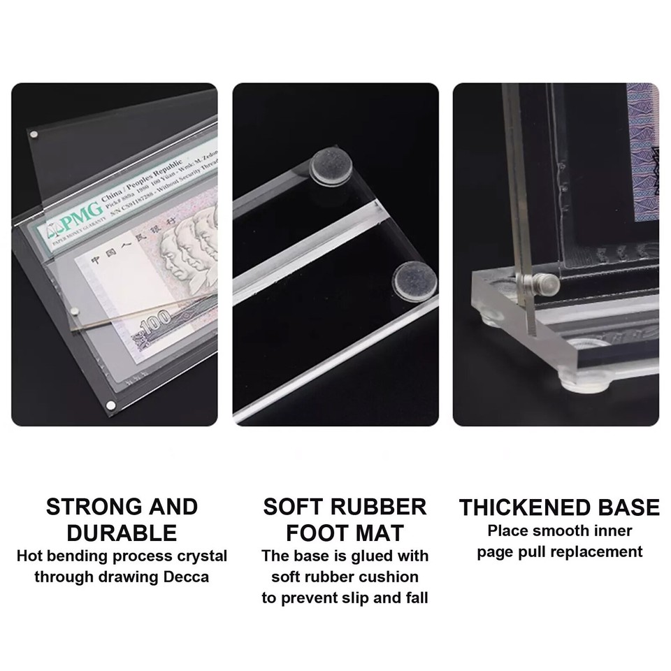 Acrylic Display Case for PMG Graded Banknotes Currency Holder Banknotes ...