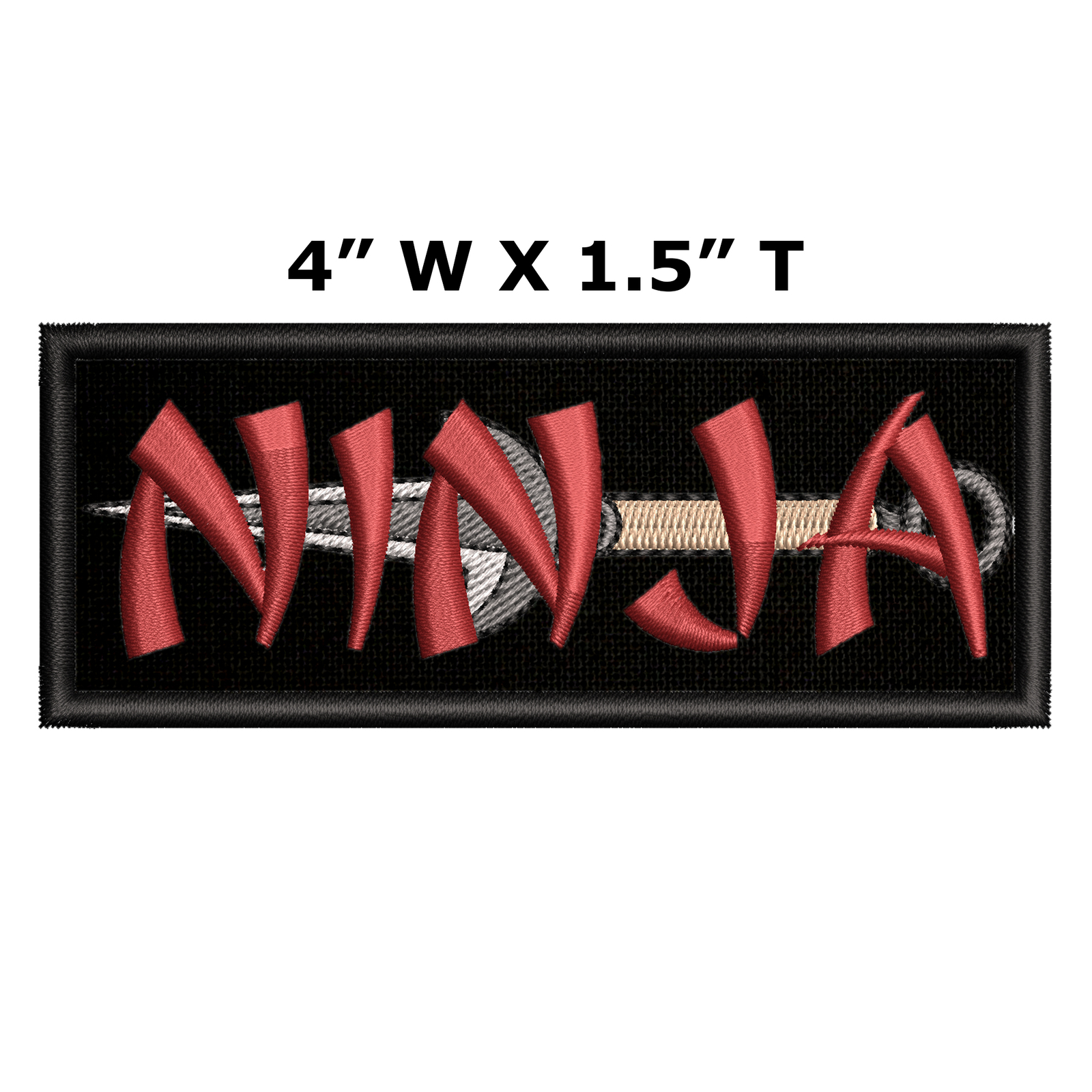 NINJA Patch Embroidered iron-on Applique Halloween Costume Cosplay | eBay