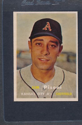 1957 Topps #402 Jim Pisoni Athletics EX/MT *2157 | eBay