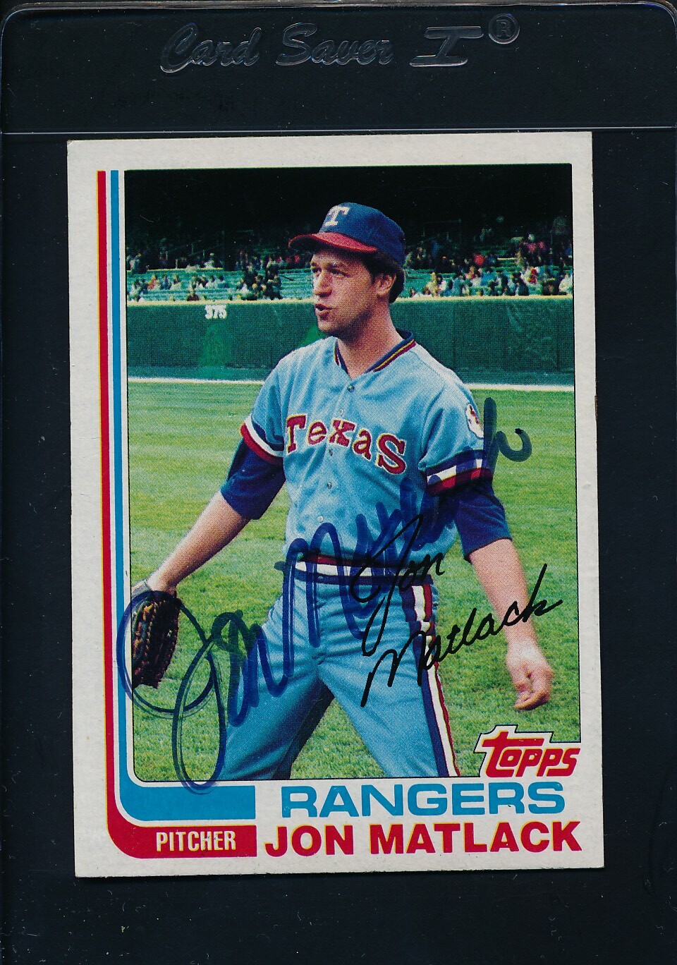 1982 Topps #239 Jon Matlack Rangers Signed Auto *12377 | eBay