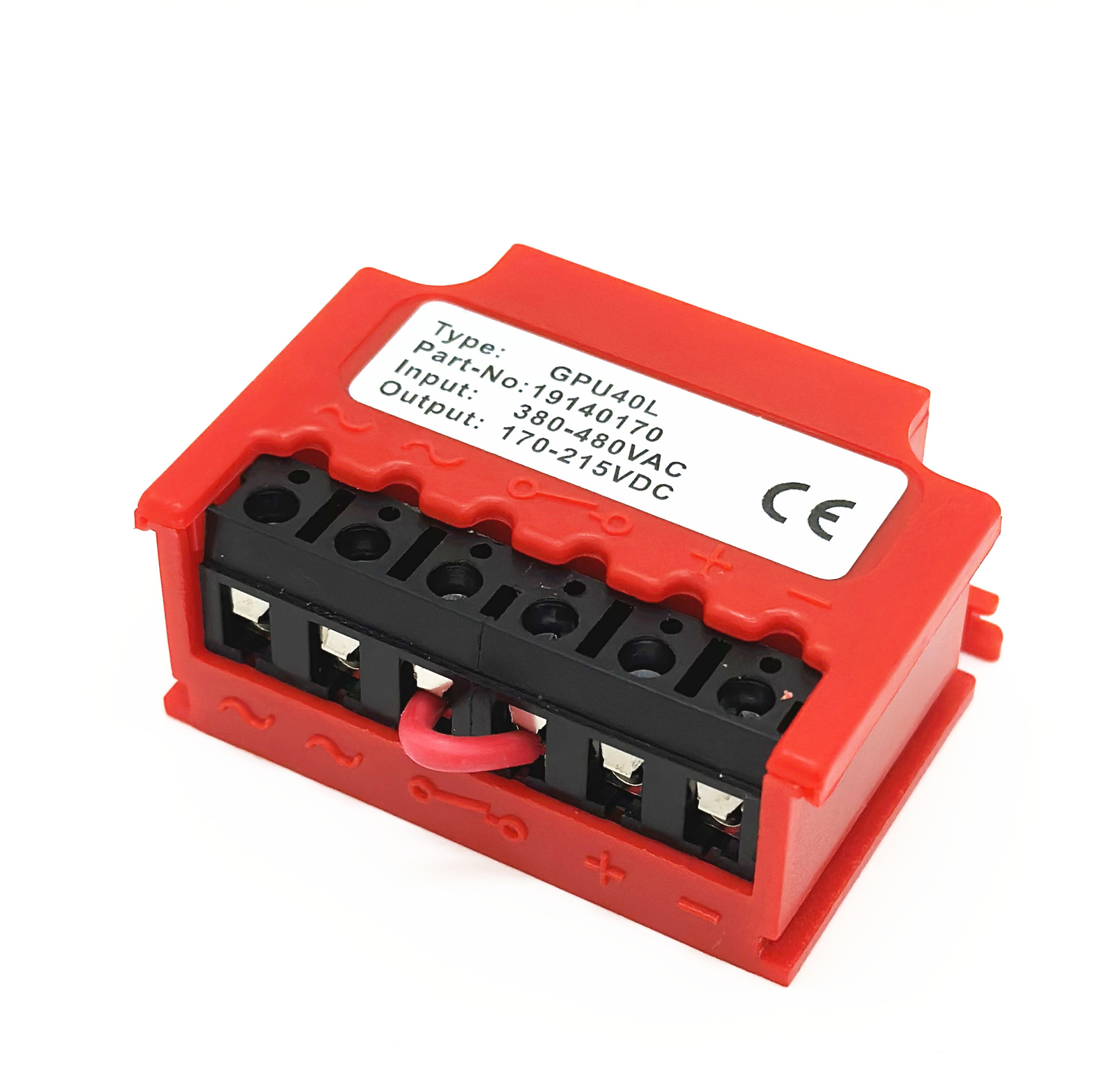 NORD GPU40L - 19140170 Six-terminal Motor Brake Rectifier 380-480VAC ...