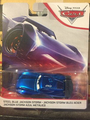 Disney Pixar Cars Blue Steel Metallic Jackson Storm Mattel 1.55 Scale ...