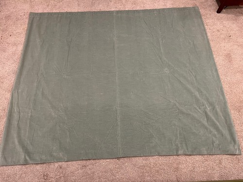 Restoration Hardware Vintage Velvet Silver Sage Drapery 2 Panels 100"W ...