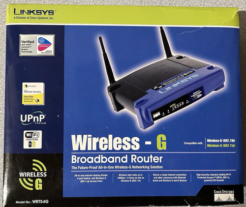 Linksys WRT54G 54 Mbps 4-Port 10/100 Wireless G Router Pre-Owned ...