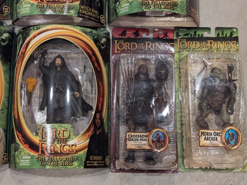 x17 Lord Of The Rings Toy Biz Sealed 8" Figure Lot All Unique LOTR | eBay