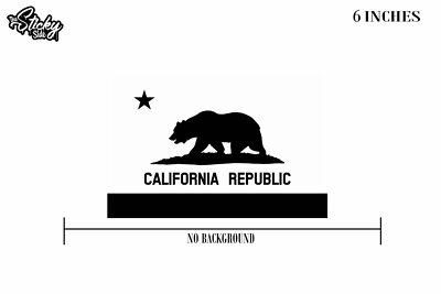 California Republic Sticker Decal - Cali State - Choose Color | eBay