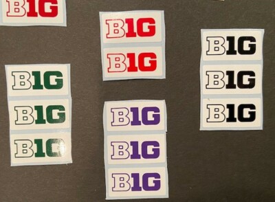 B1G FRONT BUMPER MINI HELMET DECAL - MANY SCHOOLS - OHIO STATE MICHIGAN ...