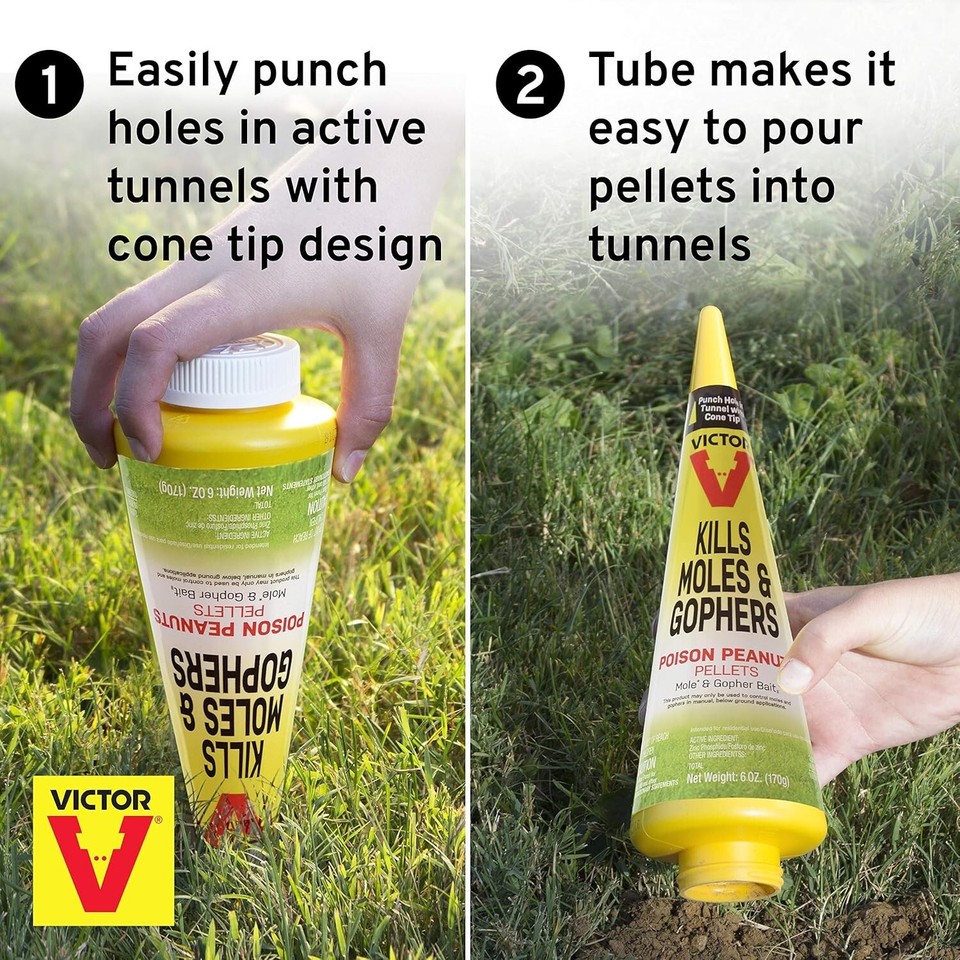 M6006 Outdoor Mole & Gopher Poison Peanuts - Mole and Gopher Bait ...