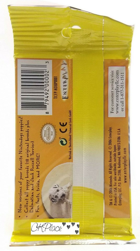 Nintendogs Unopened Pack 6 Cards Per Pack | eBay