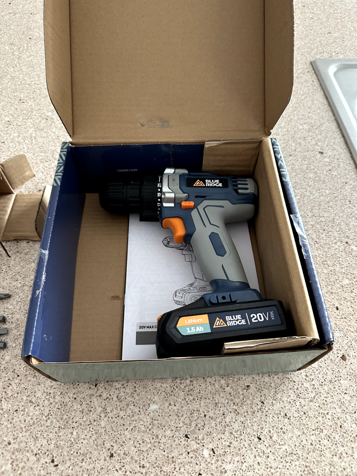 Blue Ridge Tools 20V MAX Cordless Drills missing charger | eBay