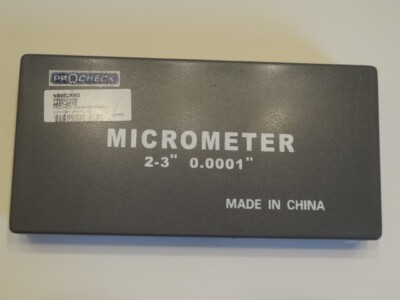 ProCheck 2-3" Ratchet Outside Micrometer NB60CRM3 in Original Storage ...