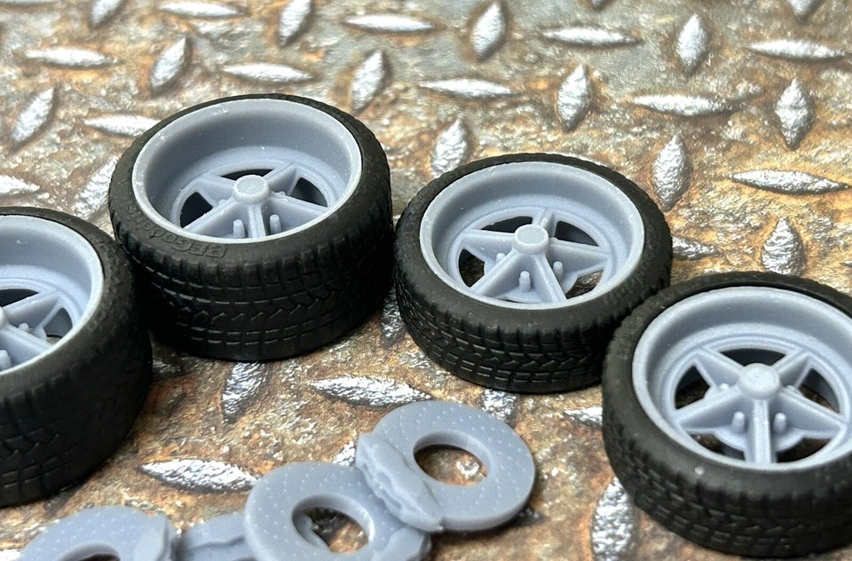 1/24 Scale: 21/20 Inch “Shelby GT350 Magstar” Wheels W/ Wide Rear ...