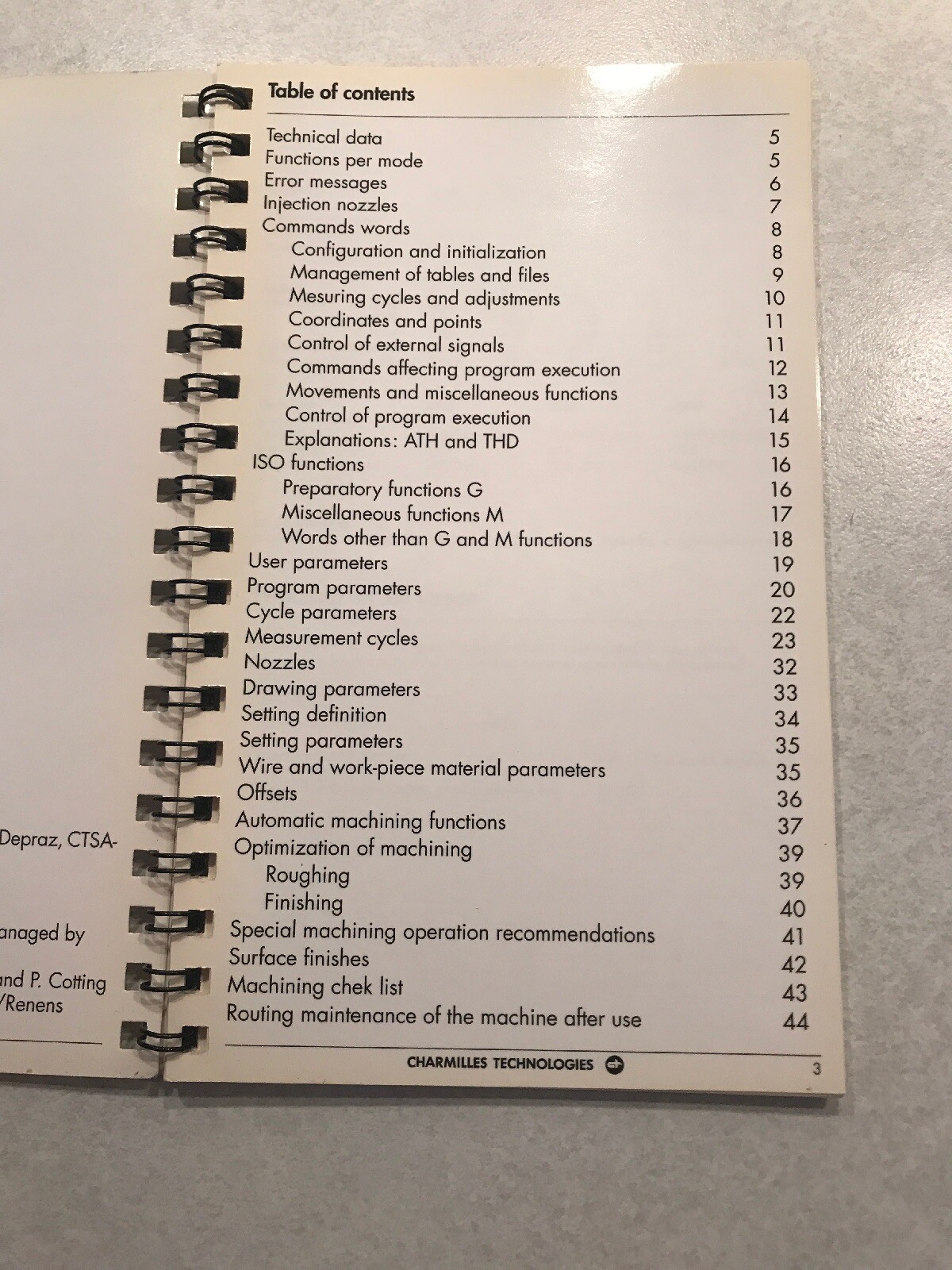 Charmilles Edm Robofil 2030 4030 6030 Pocket Guide #7 | eBay