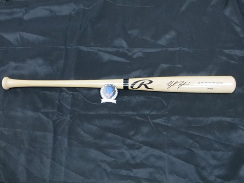 WYATT LANGFORD TEXAS RANGERS SIGNED Rawlings Blonde Baseball BAT BAS | eBay