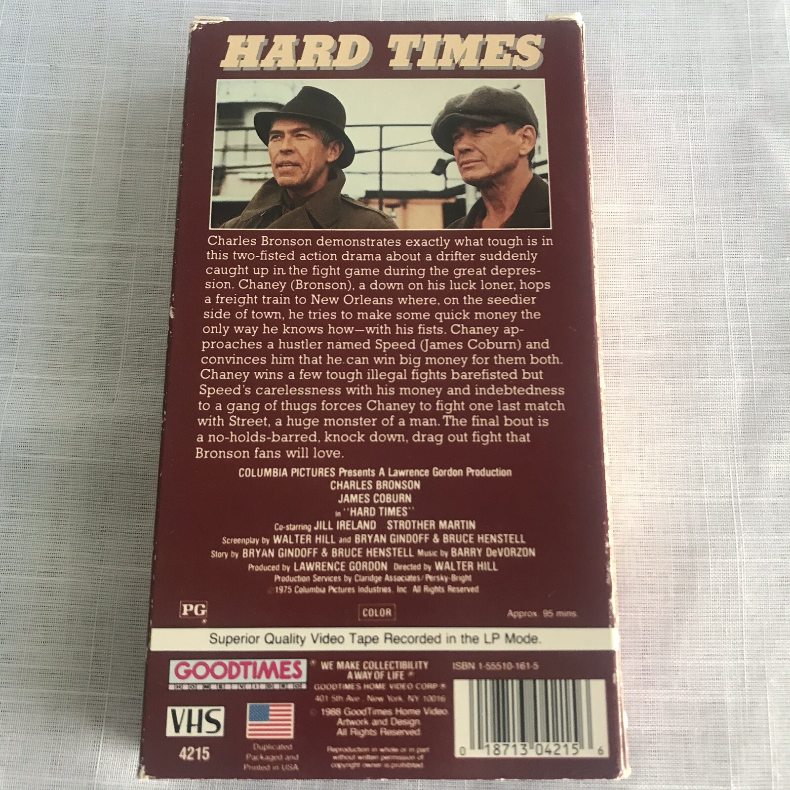 Hard Times VHS Charles Bronson James Coburn 1988 Good times ...