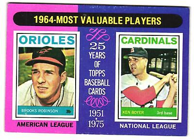 1964 MVPs (Brooks Robinson / Ken Boyer) 1975 Topps #202 EXMT | eBay