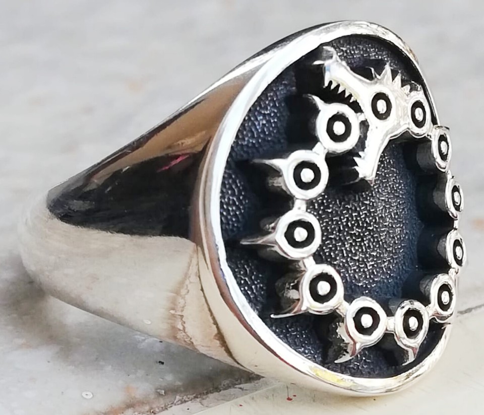 Sterling Silver 925 The Seven Deadly Sins Wrath Ouroboros Dragon's ...