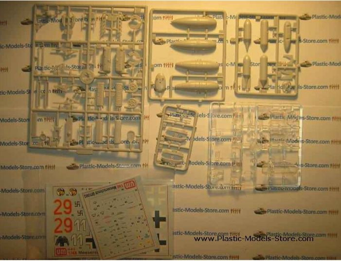 Unimodel 410 Messerschmitt BF 109G-6/R3/R6 German Aircraft Plastic 1/48 ...