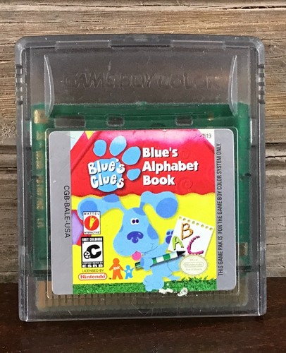 Vintage 1998 NINTENDO GAME BOY COLOR Blue's Alphabet Book Game | eBay