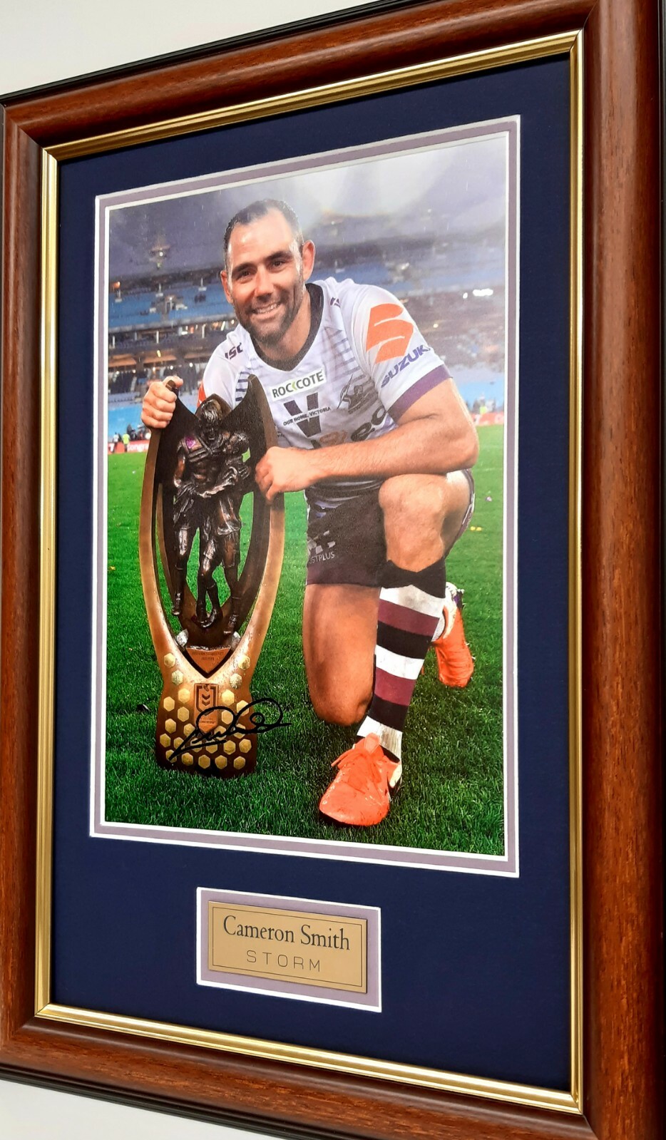 Cameron Smith Melbourne Storm Premiers 2020 Signed Photo Framed ...