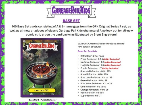 HOMER Runt - 2024 TOPPS GARBAGE PAIL KIDS CHROME 7 Hobby 6X Box BREAK ...