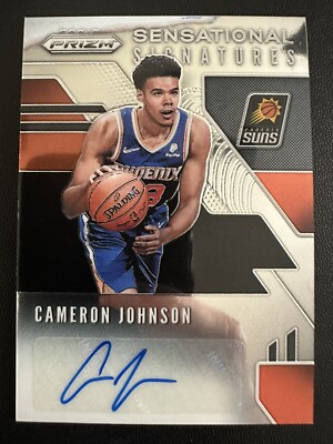 Cameron Johnson, 2019-20 Panini Prizm - Sensational Signatures Rookie ...