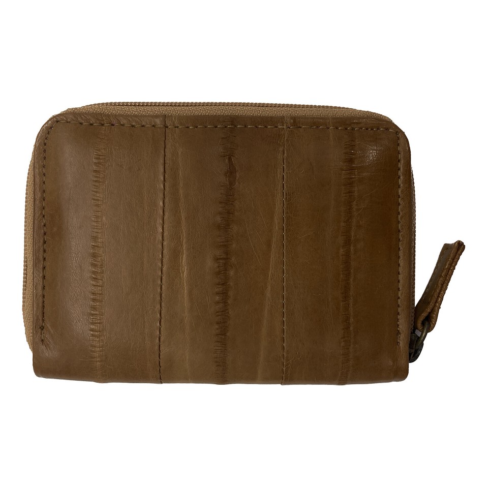 Genuine Eel Skin Coin Purse, Credit Card Zippered Wallet | eBay