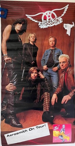AEROSMITH Just Push Play NEW PROMO Only Banner 24" X 47" ON TOUR RARE ...