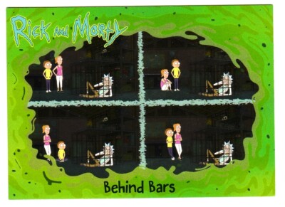 RICK AND MORTY SEASON 2 SILVER FOIL PARALLEL CARD 02 BEHIND BARS | eBay