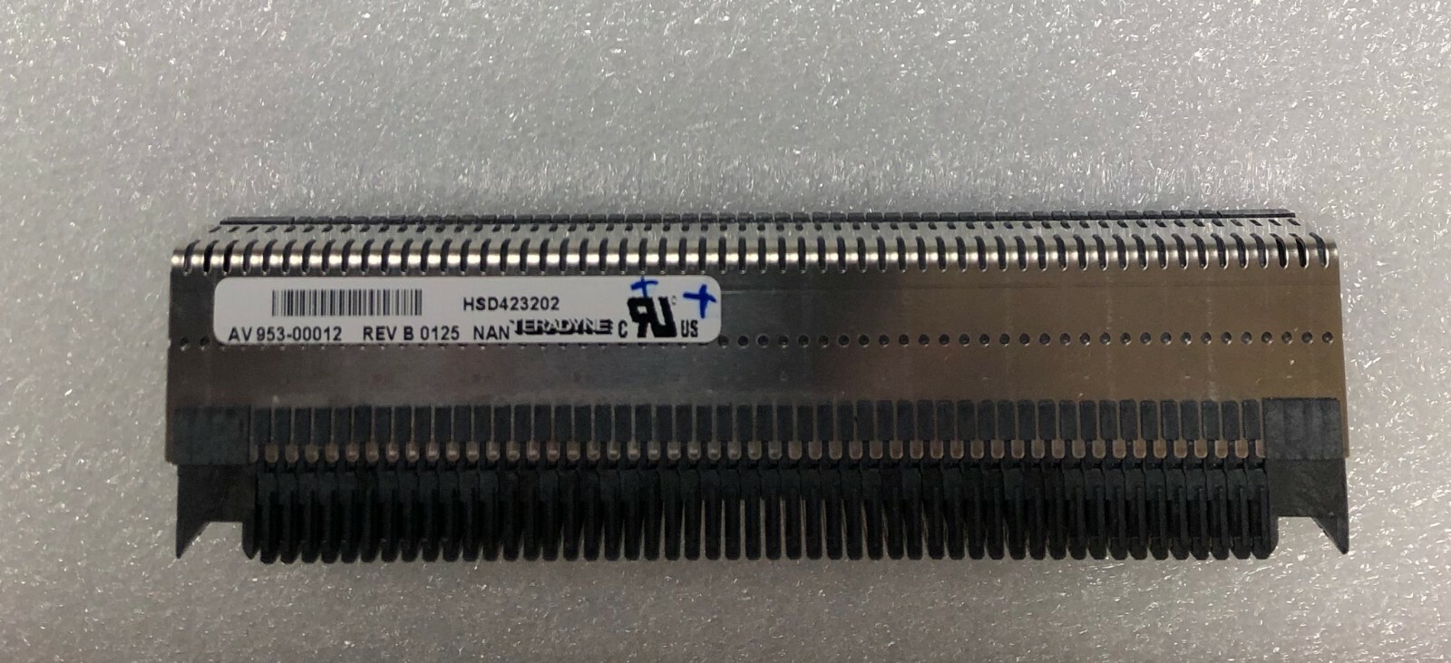 TERADYNE VHDM Connector AV953-00012 Rev B Special SEQ RT ANGLE PCB ...