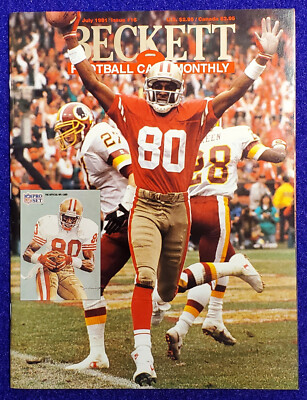 JERRY RICE SAN FRANCISCO 49ERS BECKETT FOOTBALL MAGAZINE 07/1991 | eBay
