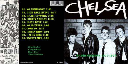 CHELSEA radio sessions 1977-1978 ...uk punk rock legends top gem gene ...