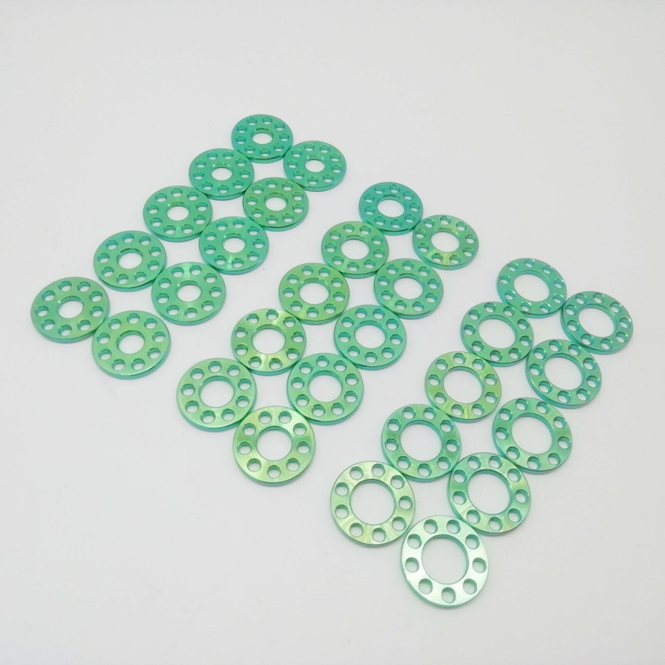 10pcs/lot Green Titanium Ti Bolts Screws Washer M6 M8 M10 Porous ...