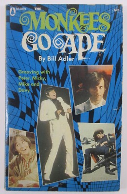 RARE "THE MONKEES GO APE" Bill Adler 1968 Popular Library Paperback 1st ...