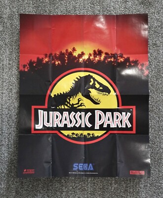 Sega Genesis Game Gear Game Jurassic Park Game Promo Insert Poster | eBay