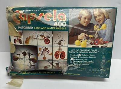 Vintage Capsela 400 And Space Set Construction Toys Land Water Wheels ...