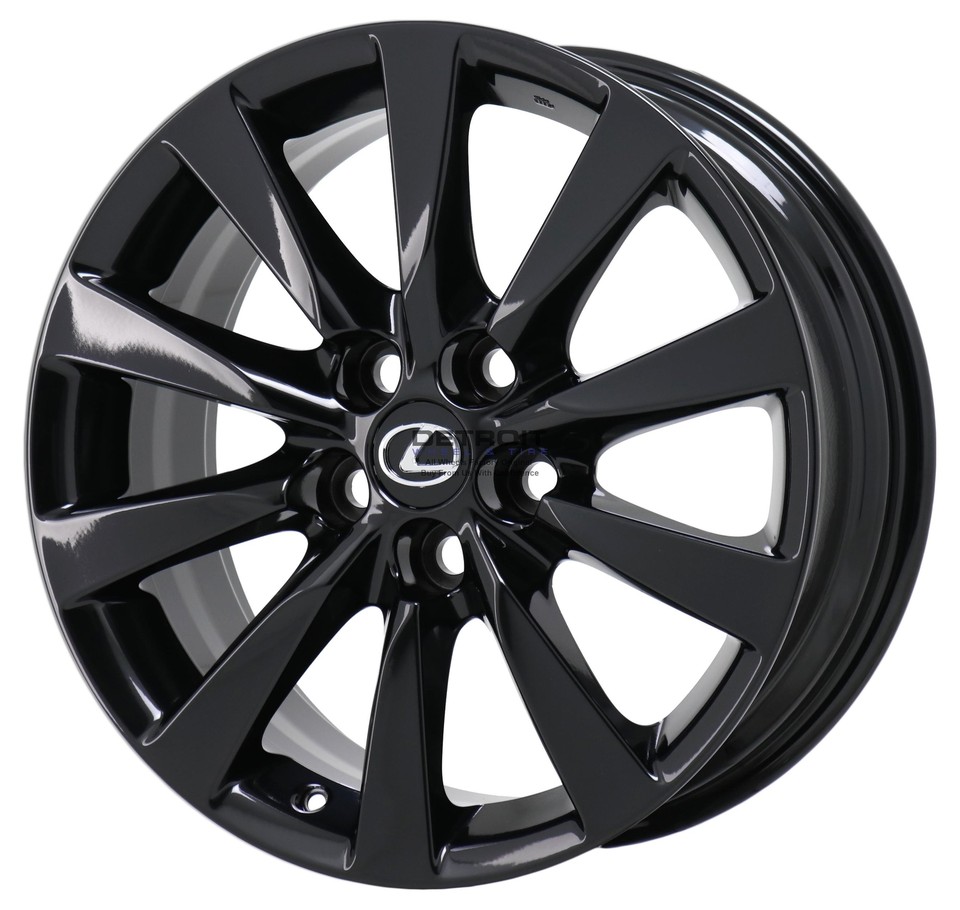 18" LEXUS LS460 GLOSS BLACK WHEELS RIMS FACTORY OEM 74221 2010-2017 SET ...