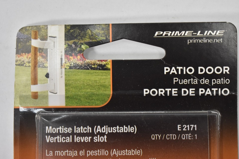 Prime Line Patio Door Sliding Mortise Lock Plated Steel w Hardware E ...