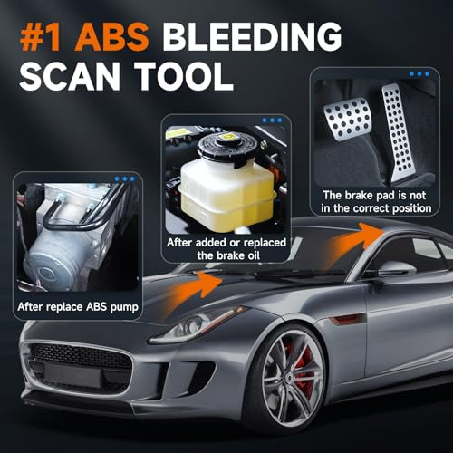 NT630 Plus OBD2 Scanner with ABS and SRS, 2024 ABS Scan Tool Bleeding ...