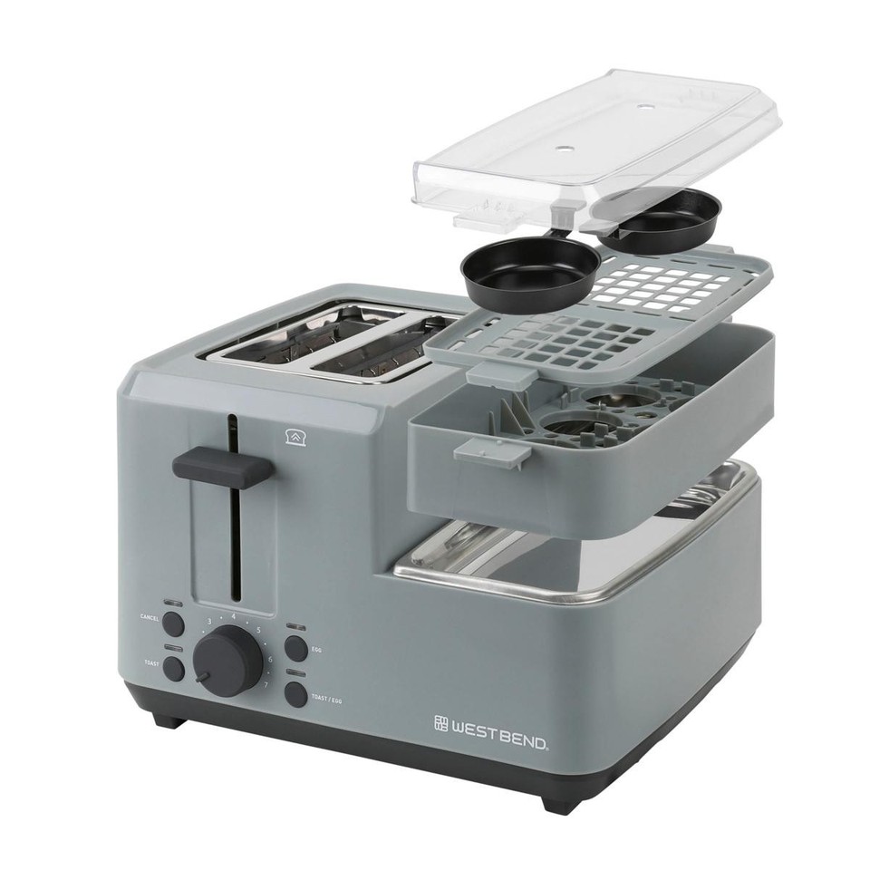 West Bend Breakfast Station 2-Slice Toaster and Egg Cooker 78500GY13 | eBay