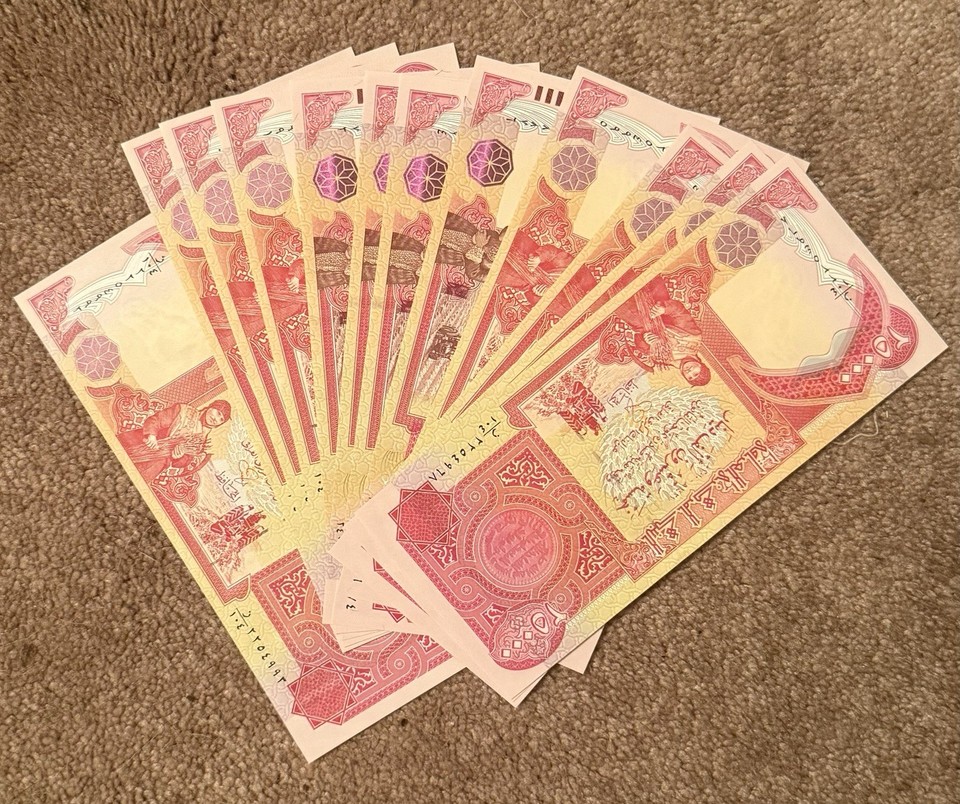IRAQI DINAR MONEY IQD 300,000-25,000x12 UNC BANKNOTES AUTHENTIC | eBay