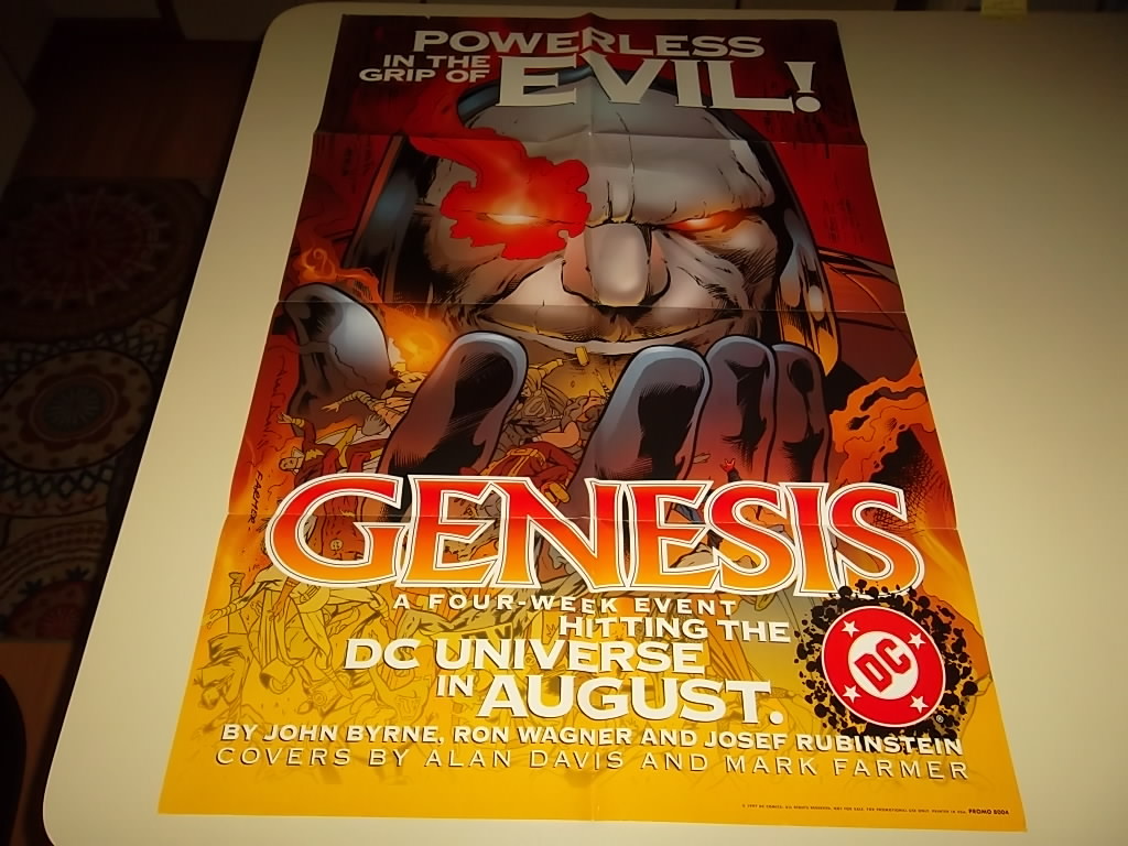 1997 Genesis DC Comics Retailer Promo 34x22 Poster Promotional 8004 ...