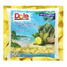 Dole Individual Diced, Prepped & Quick Frozen Chunk Pineapple (5 lbs, 2 ...