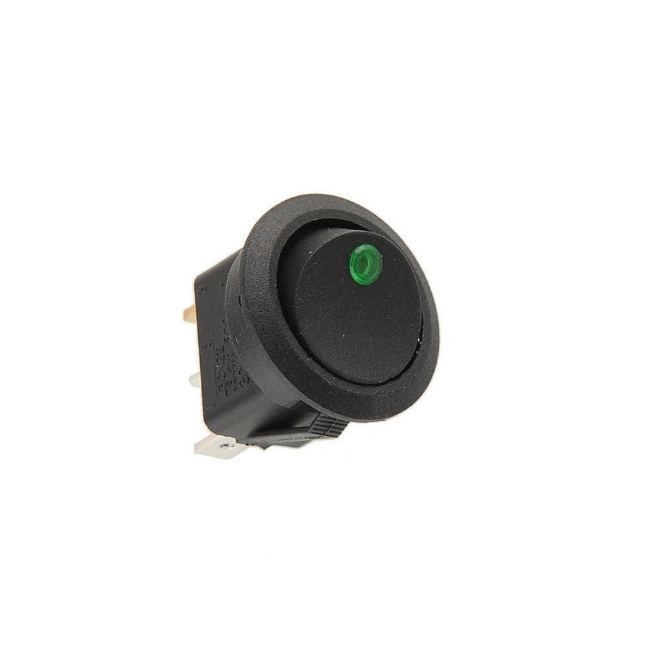 2Pcs 12V LED Dot Light Car Auto Boat Round Rocker ON-OFF Toggle Switch ...