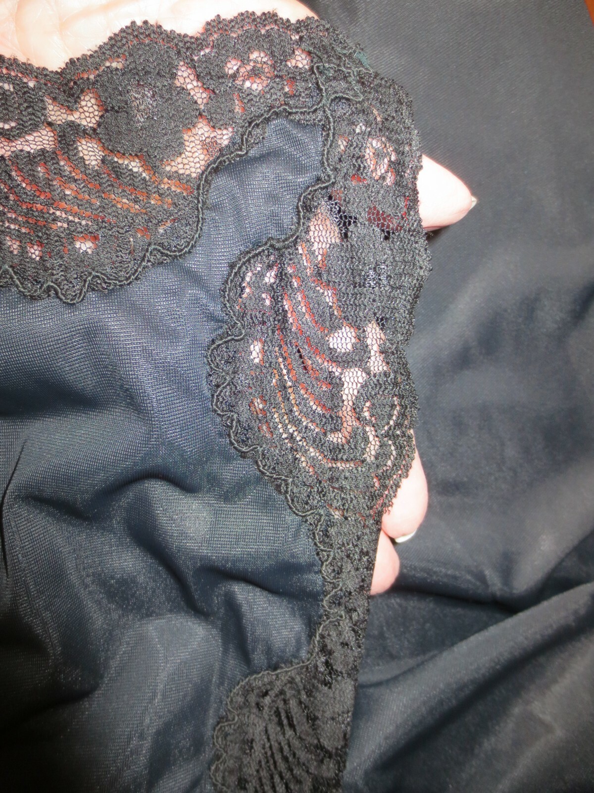 GREENCO MAID 1960s MAXI FORMAL 17" LACY LINGERIE hal… - Gem