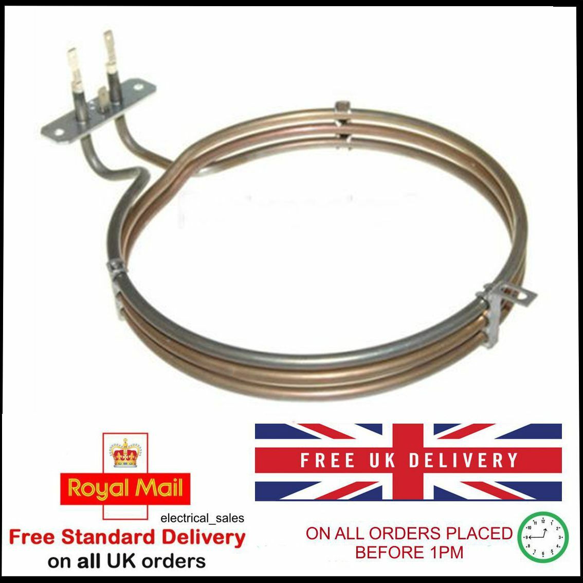 Rangemaster Cooker Fan Oven Heating Heater Element 094693 2500 Watts